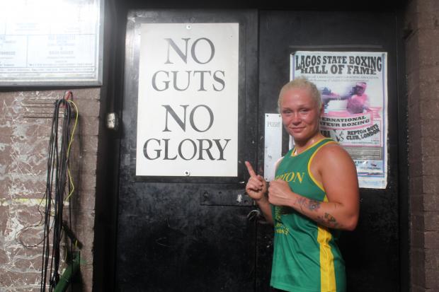 Dina Thorslund Putting in Camp Time at Repton Boxing Club in London ...