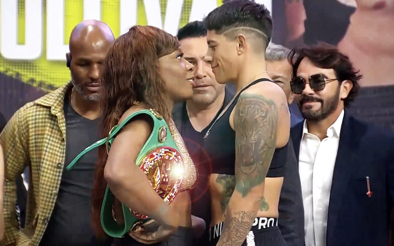 WBC Super Middleweight Champion Franchon Crews-Dezurn and Alejandra ...